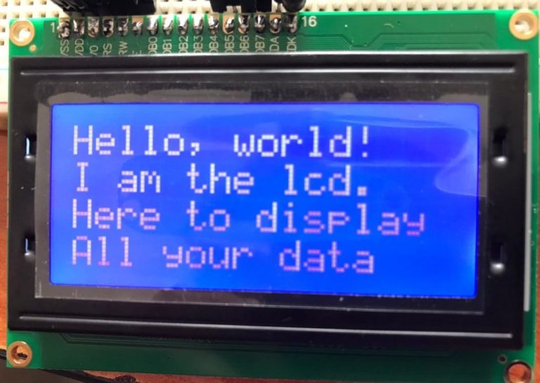 LCD 16X4 1604 MOD51, R27 - Faranux Electronics