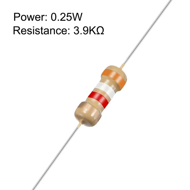 Resistor 3.9K Ohm 1/4 Watt RE24 - Faranux Electronics