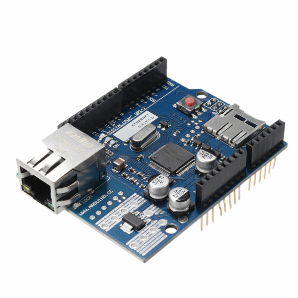 Ethernet Shield W5100 R3 Support PoE For Arduino UNO Mega 2560 COM43 ,R16 - Faranux Electronics