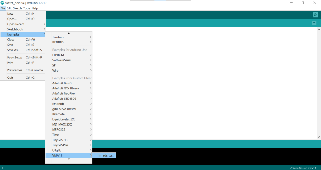 Si4703 RDS FM Radio Tuner Evaluation Breakout Board Module for Arduino COM35 - Faranux Electronics