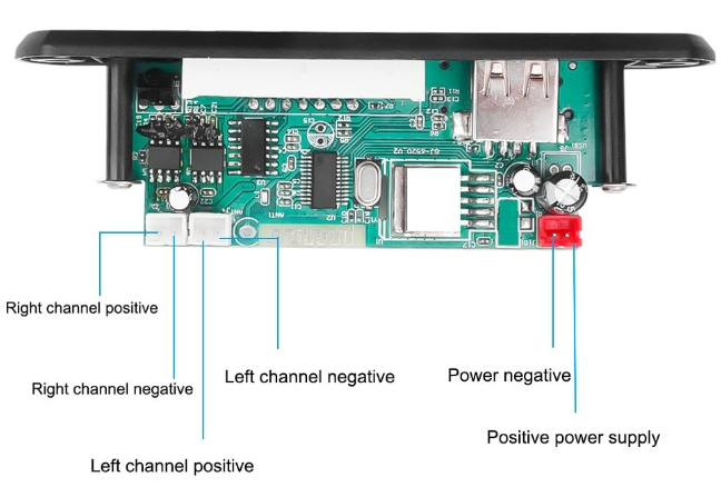 12V Car Audio USB TF FM Radio Module Wireless Bluetooth 5.0 Car MP3 Decoder BT33, R13 - Faranux ...