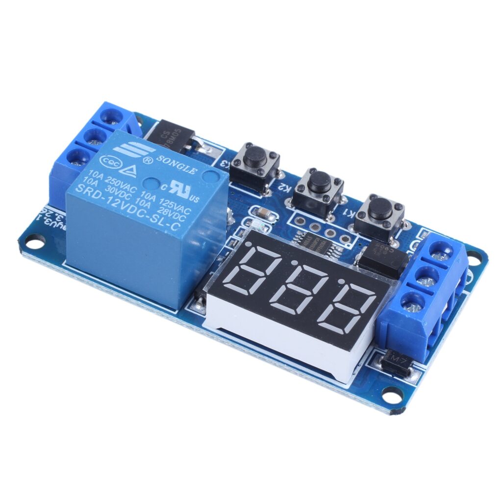 Automation DC 12V LED Display Digital Delay Timer Control Switch Relay Module COM33, R38 ...