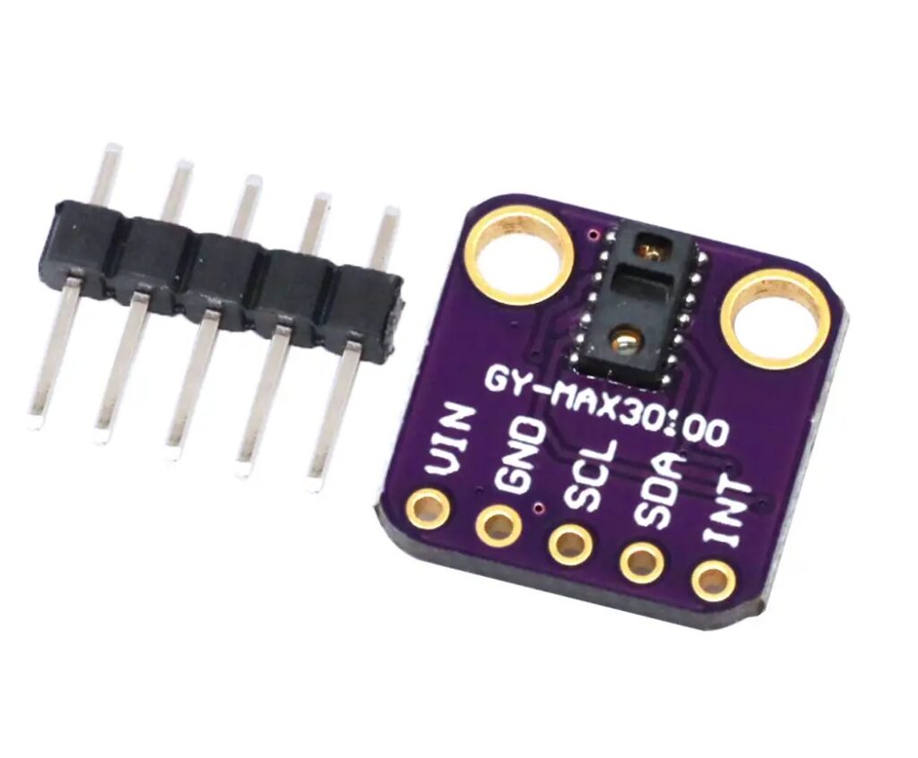 MAX30100 Pulse Oximeter And Heart Rate Sensor - Purple Module COM33, R25 - Faranux Electronics